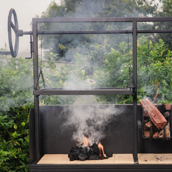 Premium charcoal parrilla with brasero - Pig & Pilgrim