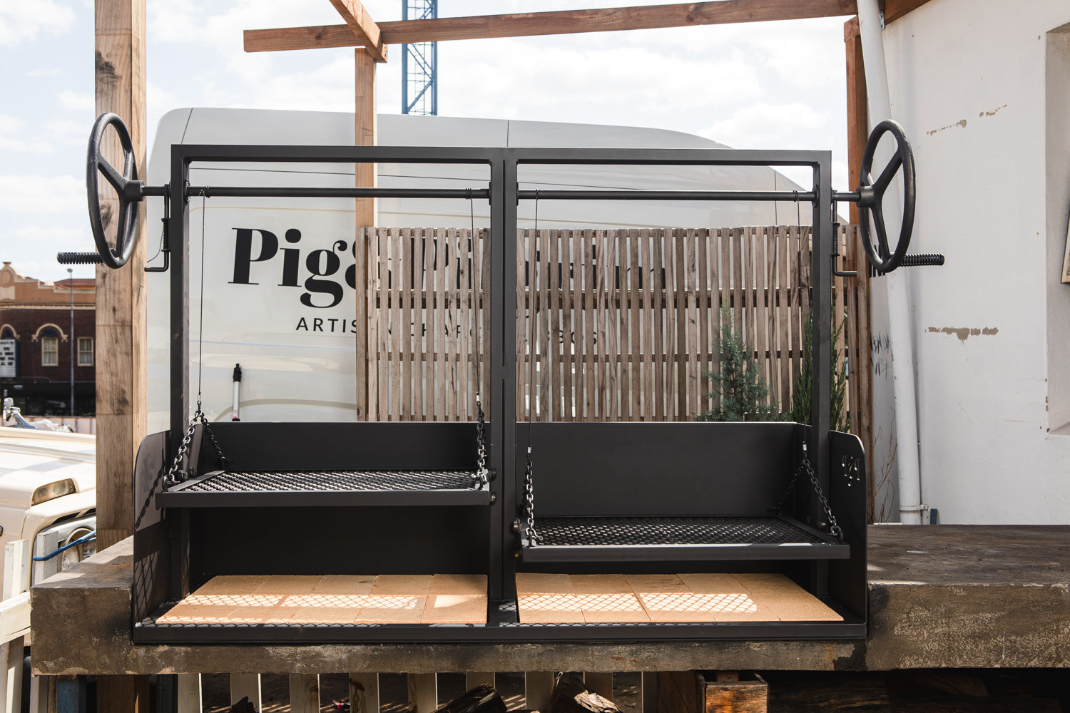 Premium charcoal parrilla with brasero - Pig & Pilgrim